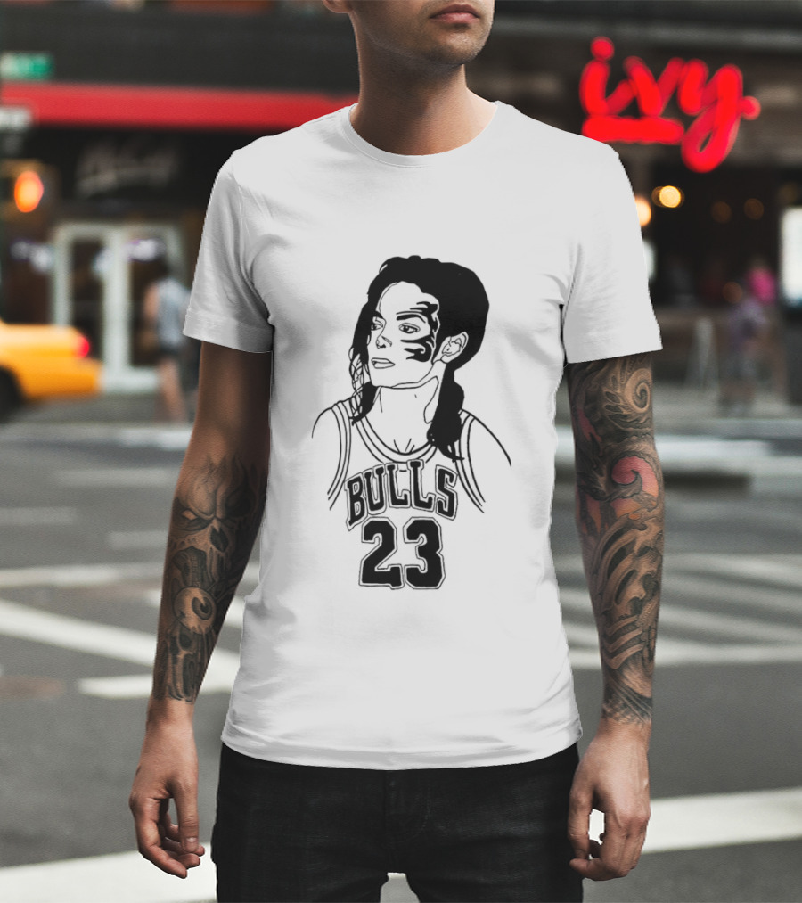 Chicago Bulls 23 Triple Mike Jordan Jackson Tyson Mashup T-Shirt