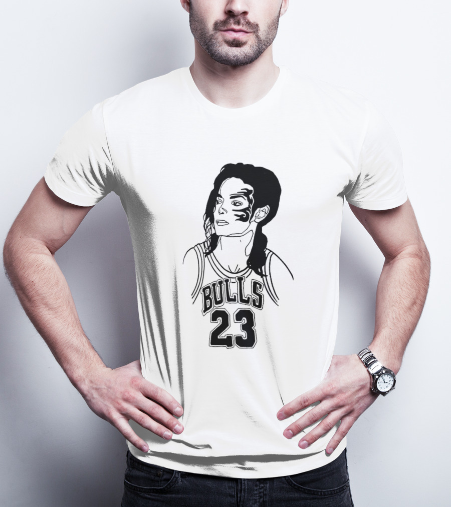 Chicago Bulls 23 Triple Mike Jordan Jackson Tyson Mashup T-Shirt