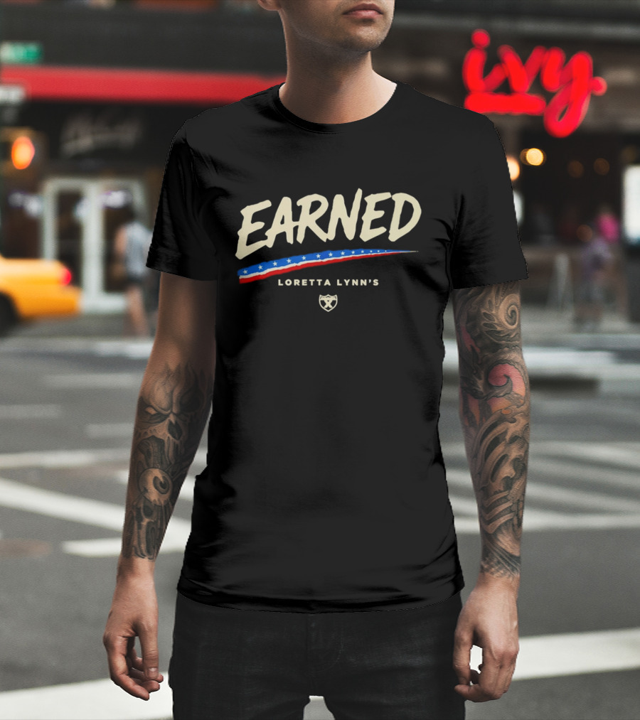 26 LLMX Earned Loretta Lynn's Stars And Stripes T-Shirt