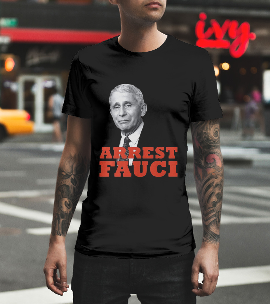 Arrest Dr Fauci Meme Face T-Shirt