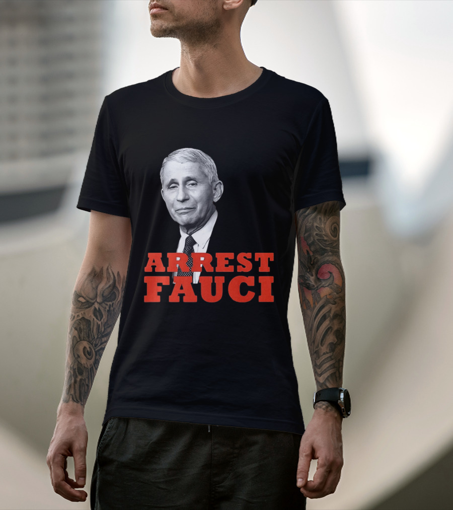 Arrest Dr Fauci Meme Face T-Shirt
