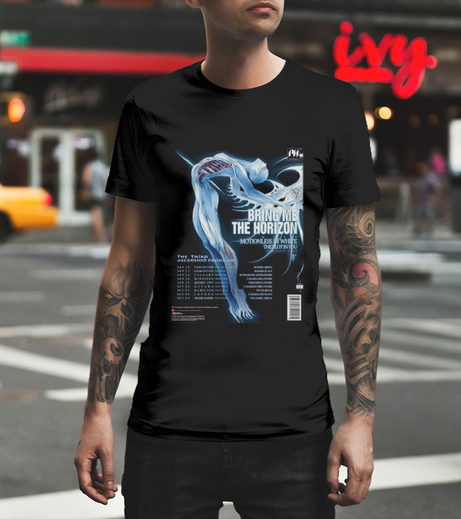 Bring Me The Horizon Motionless In White The Plot In You 2026 North America Tour T-Shirt