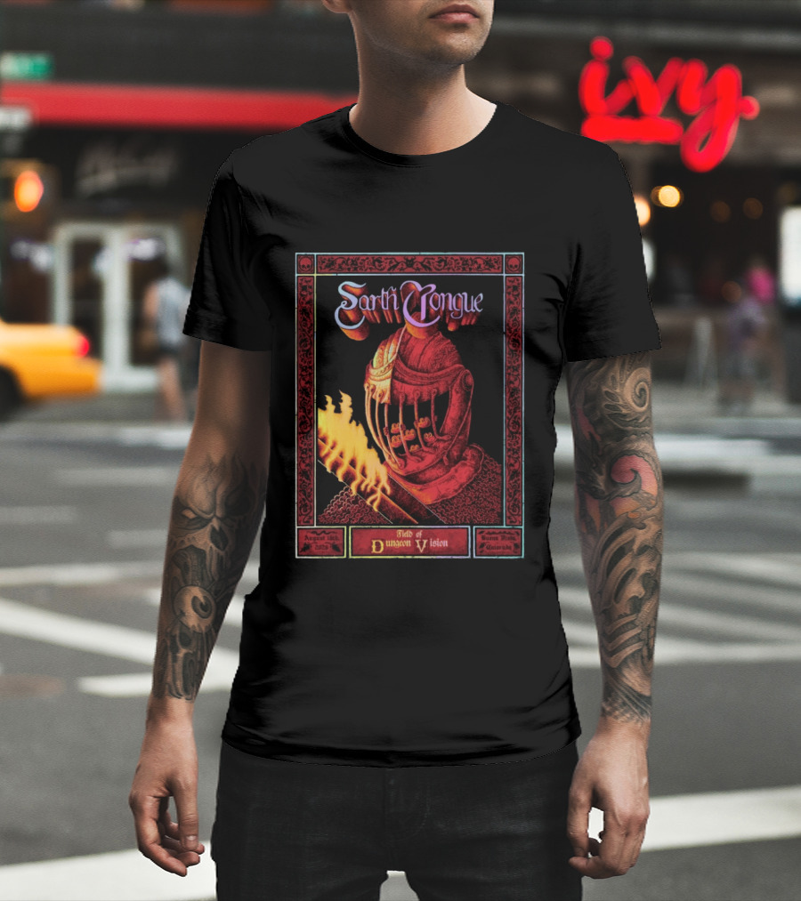 Earth Tongue August 16th 2023 Field Of Dungeon Vision Lyons Colorado T-Shirt