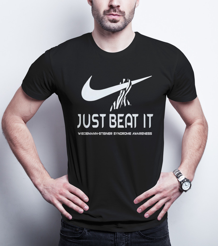 Just Beat It Wiedemann Steiner Syndrome Awareness Nike T-Shirt