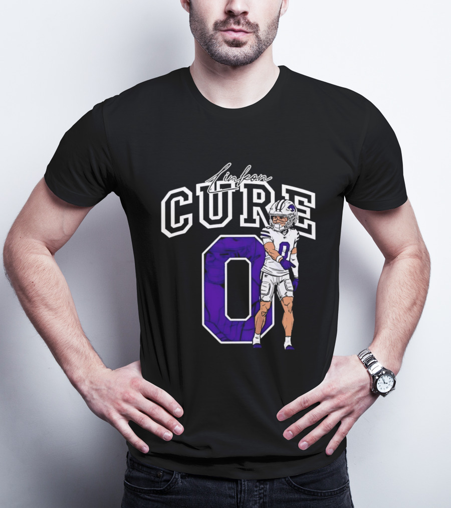 Kansas State University Linkon Cure 0 Football Player T-Shirt