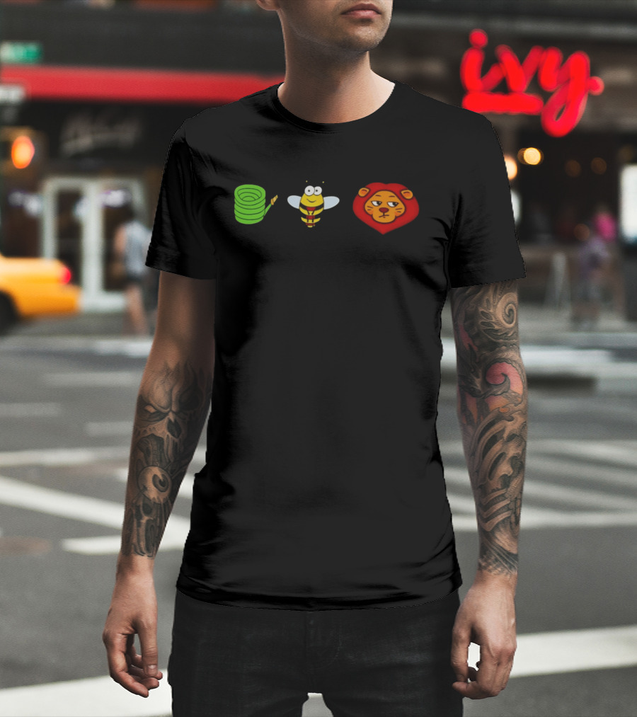 Hose Bee Lion Meme Visual Wordplay Fun T-Shirt