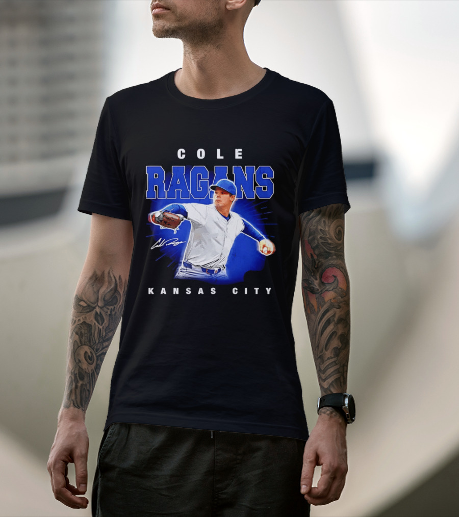 Cole Ragans Iconic Kansas City Pitcher Baseball Performance T-Shirt