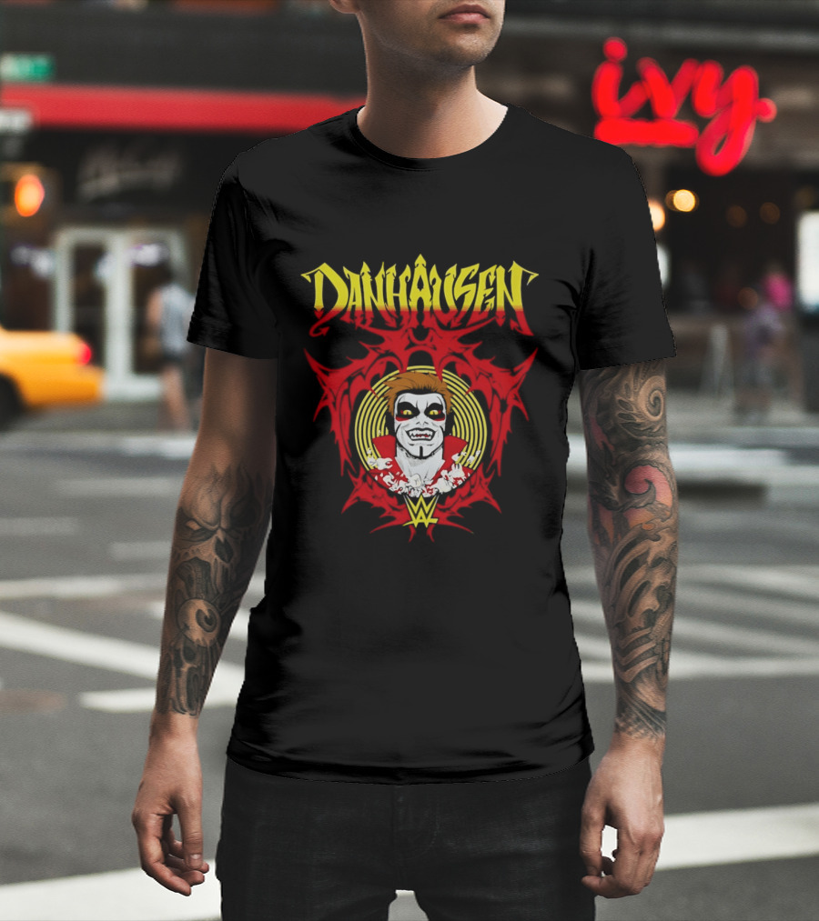 Danhausen WWE Vector Face Paint And Red T-Shirt