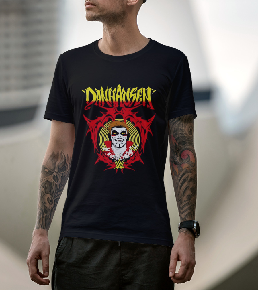 Danhausen WWE Vector Face Paint And Red T-Shirt
