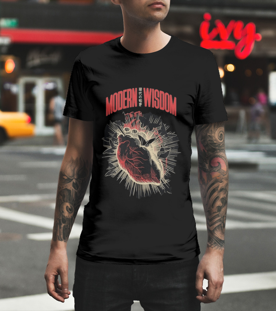 Modern Wisdom Bursting Heart T-Shirt