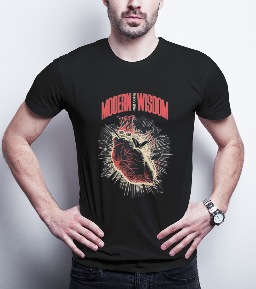 Modern Wisdom Bursting Heart T-Shirt