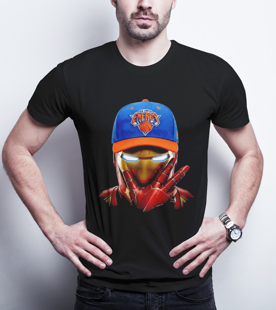 Big Knick Energy Iron Man New York Knicks T-Shirt