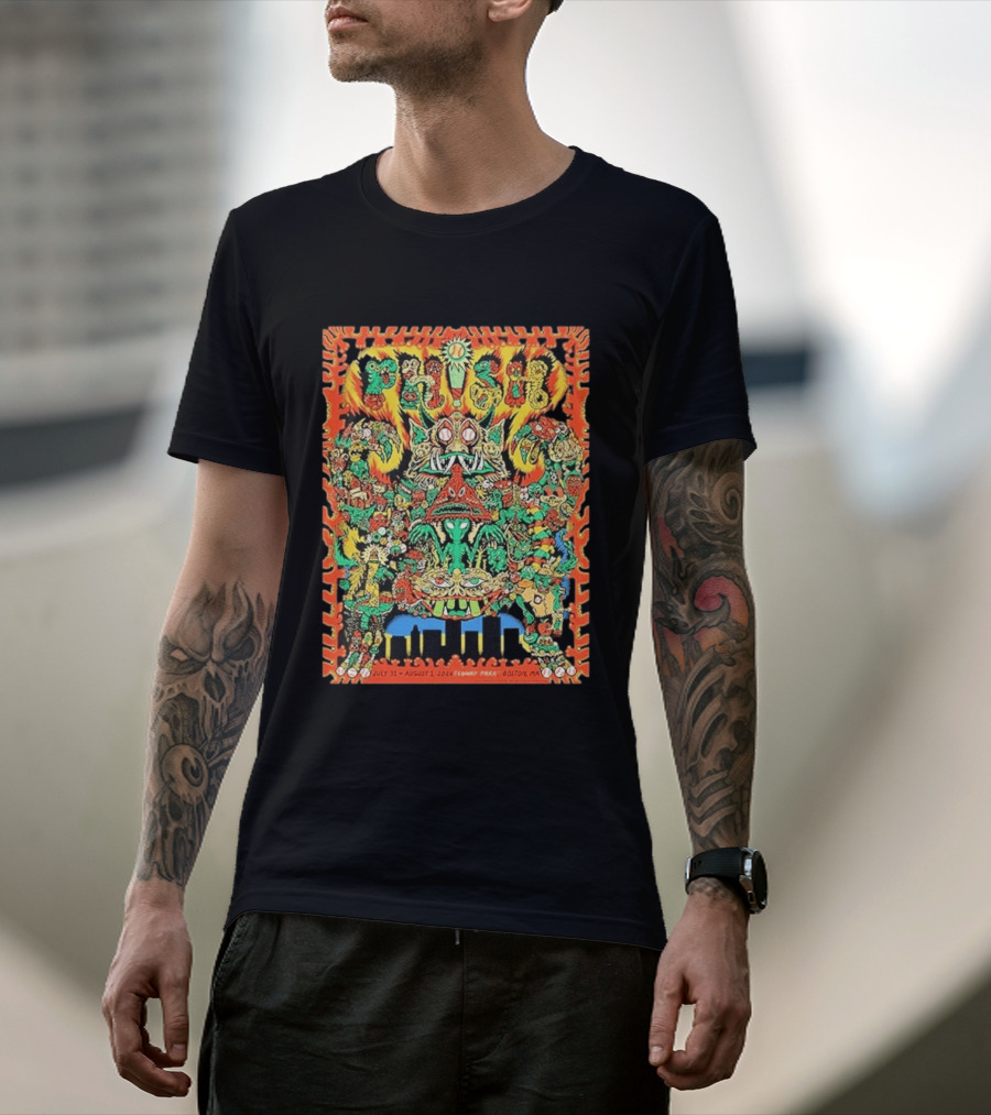 Phish Fenway Park Boston July 31 August 1 2026 Colorful Monster T-Shirt