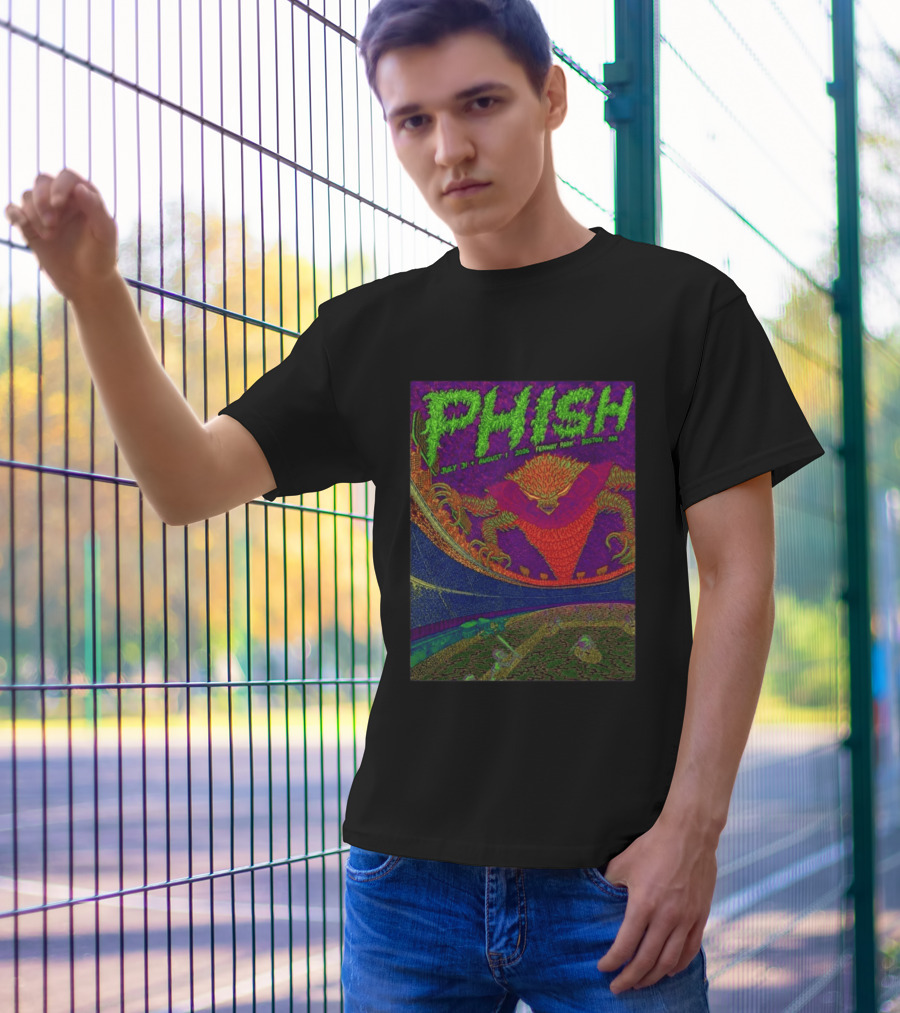 Phish July 31 August 1 2026 Fenway Park Boston MA Tetsunori Tawaraya LE T-Shirt