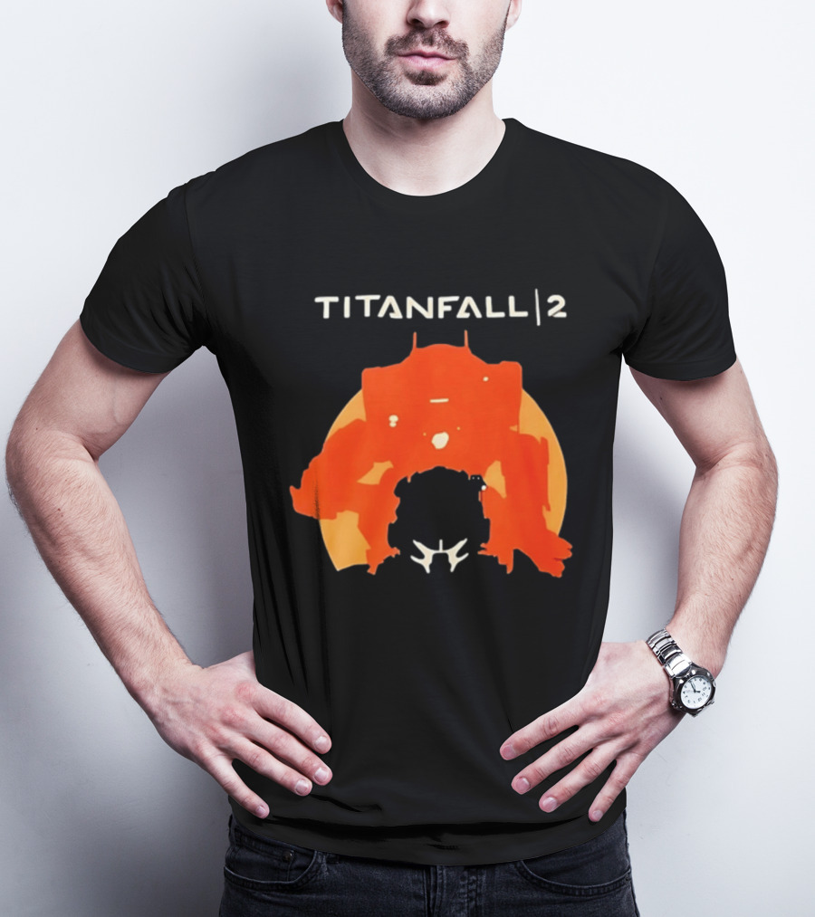 Rip Vince Zampella Titanfall 2 Orange Mech T-Shirt
