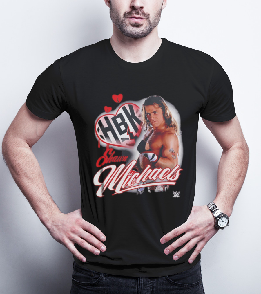 Shawn Michaels WWE HBK Heartbreak Kid Wrestling T-Shirt