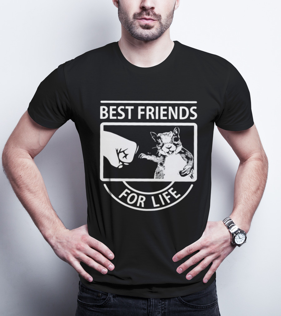 Best Friends For Life Squirrel Fist Bump T-Shirt