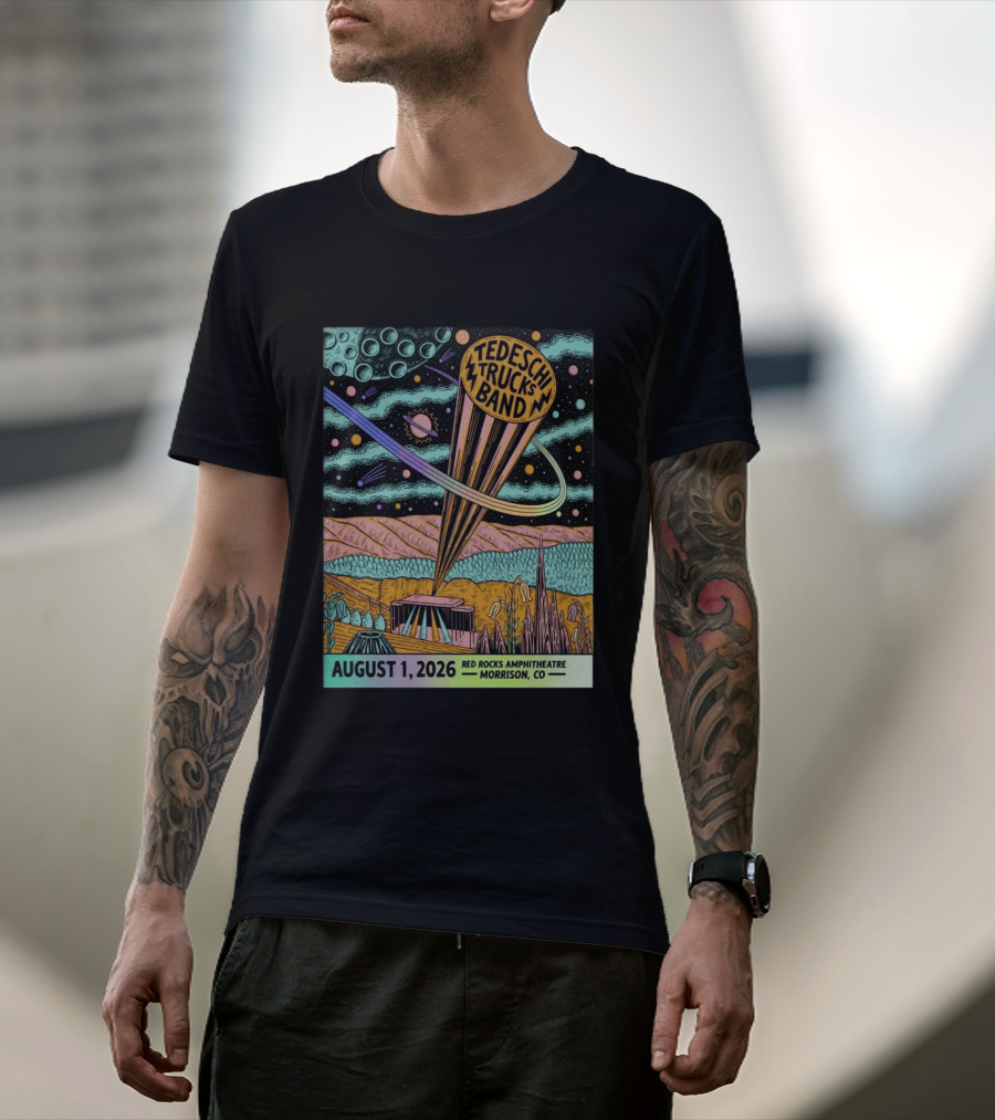 Tedeschi Trucks Band Red Rocks Amphitheatre Morrison CO August 1 2026 Cosmic T-Shirt