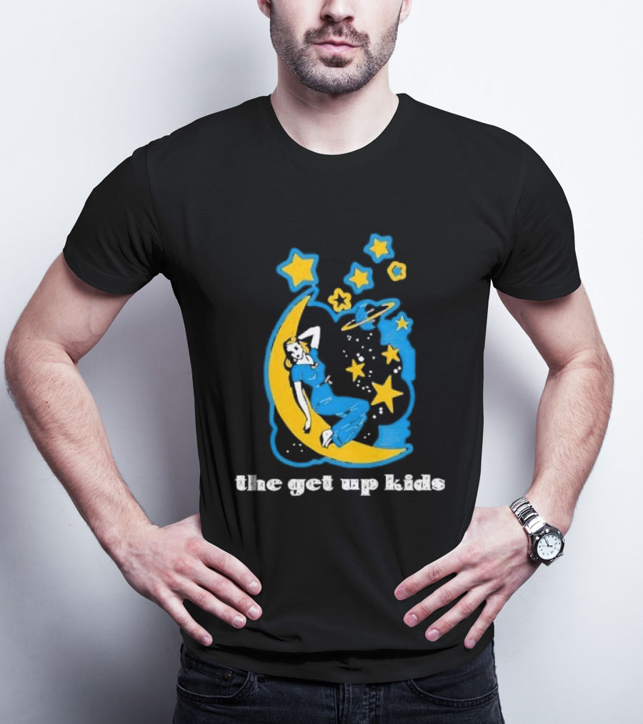 The Get Up Kids Woman On Crescent Moon With Stars T-Shirt