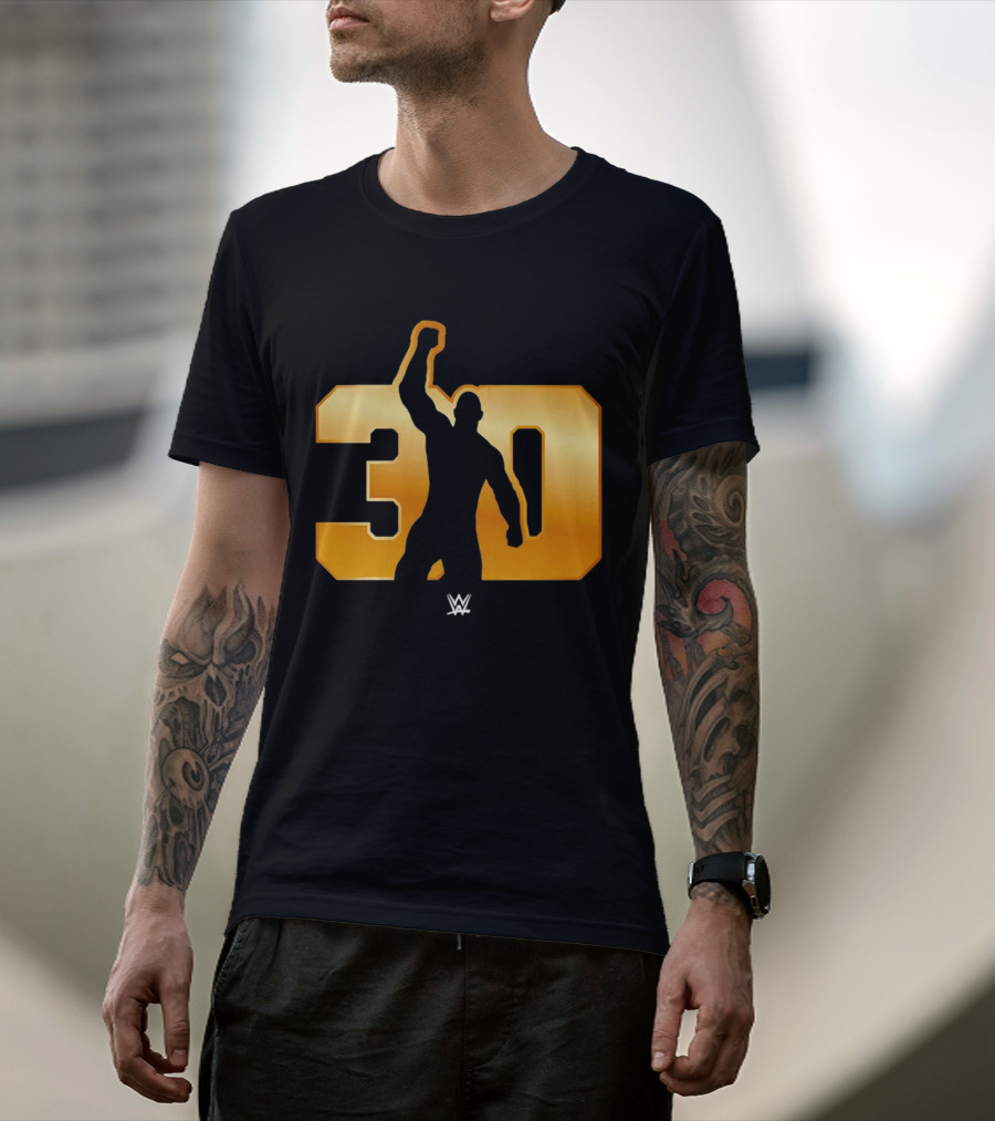 The Rock 30 WWE Years Anniversary Celebration T-Shirt