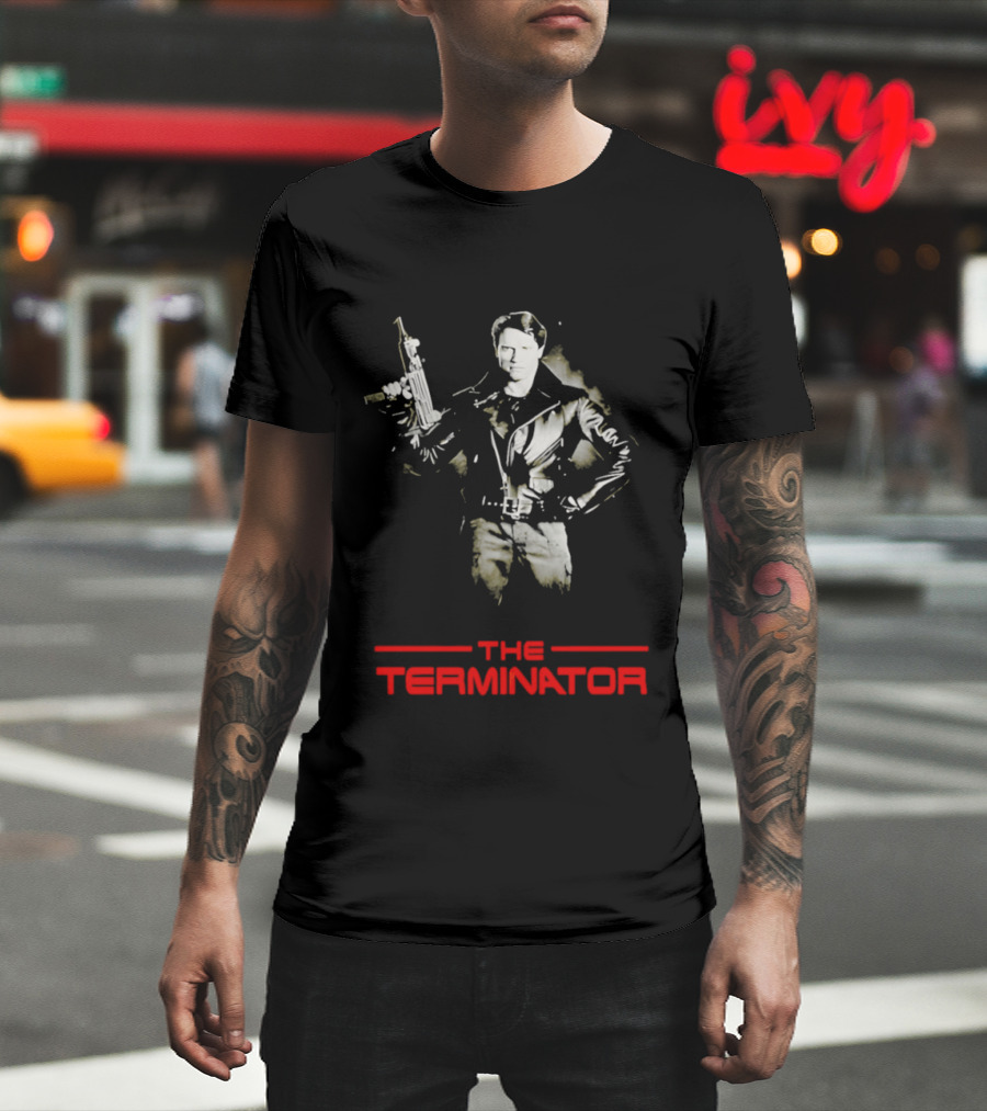 The Terminator Arnold Schwarzenegger Iconic Movie T-Shirt