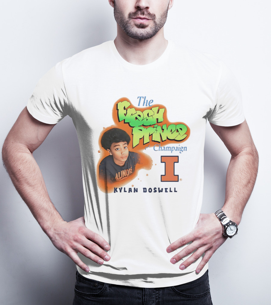 Kylan Boswell Illinois Fighting Illini The Fresh Prince Of Champaign T-Shirt