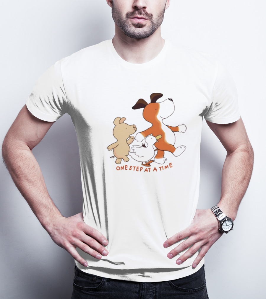 Dog Pig And Duck One Step At A Time T-Shirt