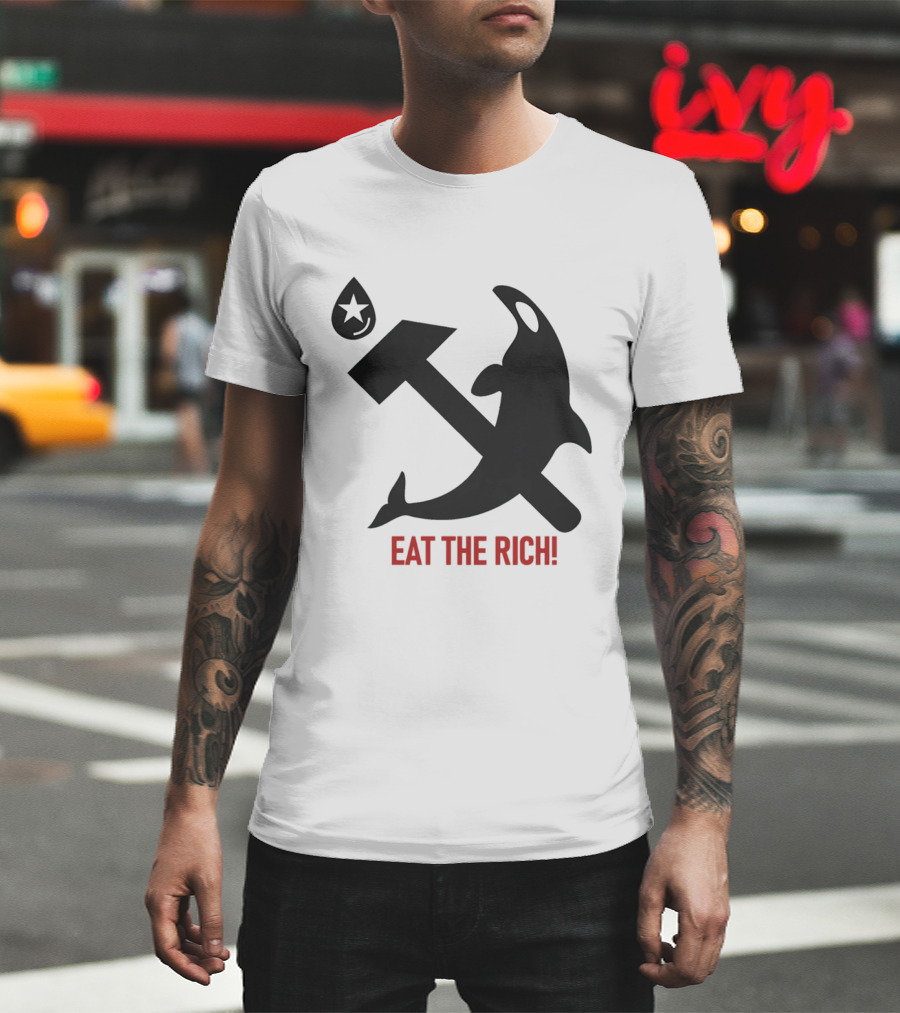 Eat The Rich Orca Hammer Star T-Shirt