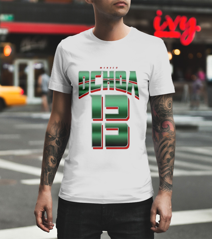 Guillermo Ochoa Mexico Jersey Ochoa 13 El Tri Number T-Shirt