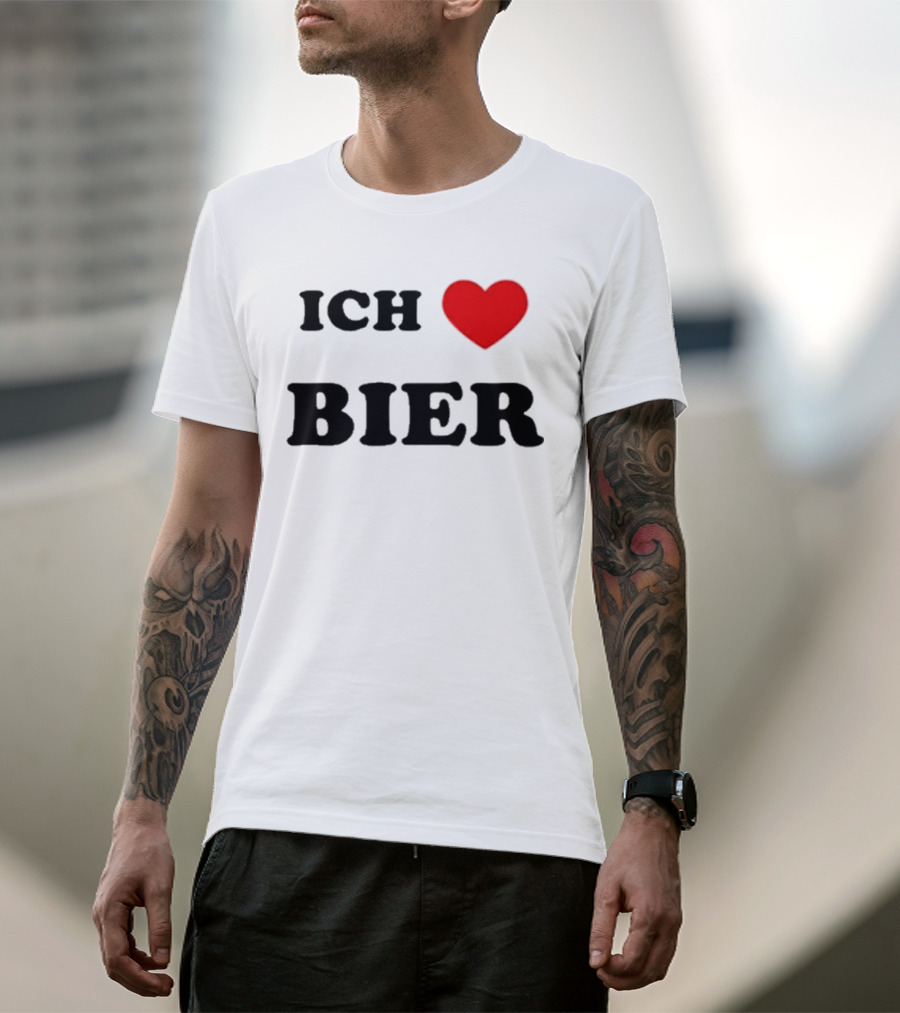Ich Love Bier Heart Germany T-Shirt