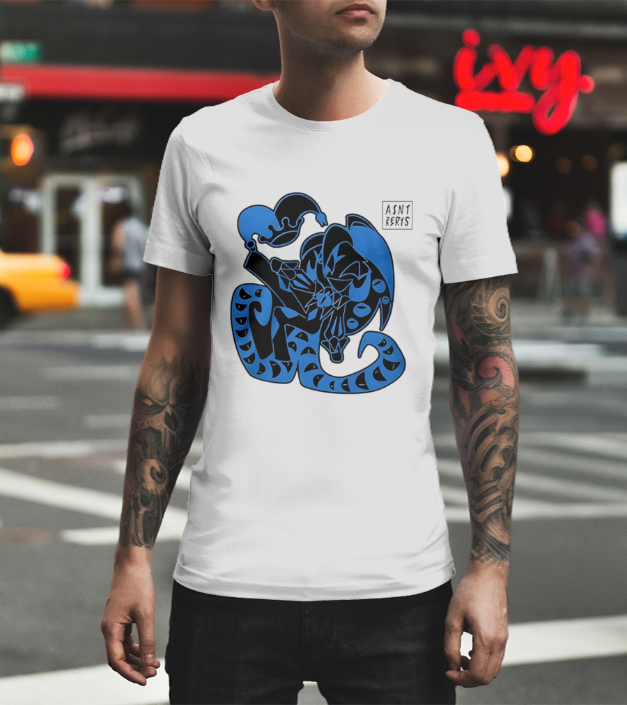Shadow Milk Cookie Run A4NT Peeking Jester Snake T-Shirt