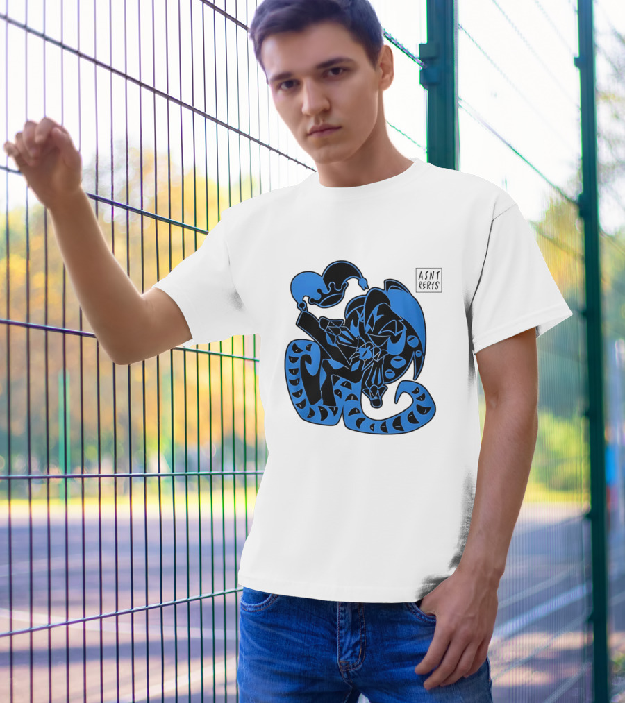 Shadow Milk Cookie Run A4NT Peeking Jester Snake T-Shirt