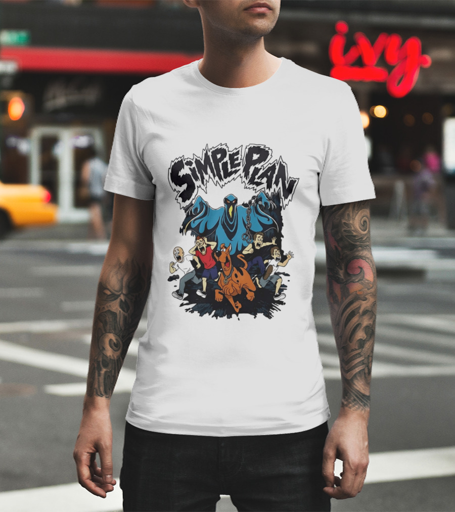 Simple Plan Scooby Doo The Bigger Than You Think Tour 2026 T-Shirt