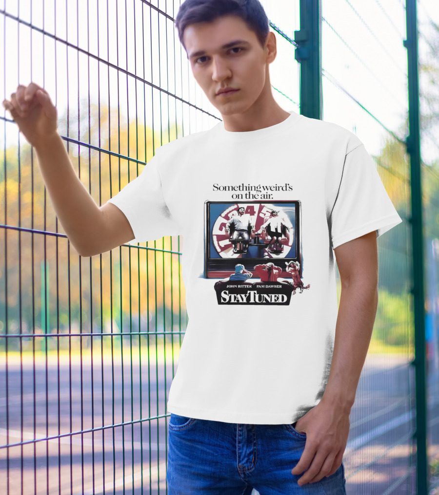 Stay Tuned Something Weird's On The Air John Ritter Pam Dawber T-Shirt