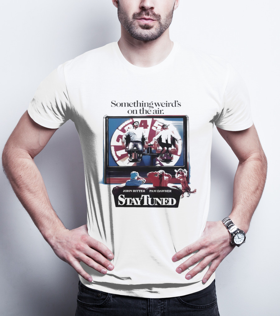 Stay Tuned Something Weird's On The Air John Ritter Pam Dawber T-Shirt