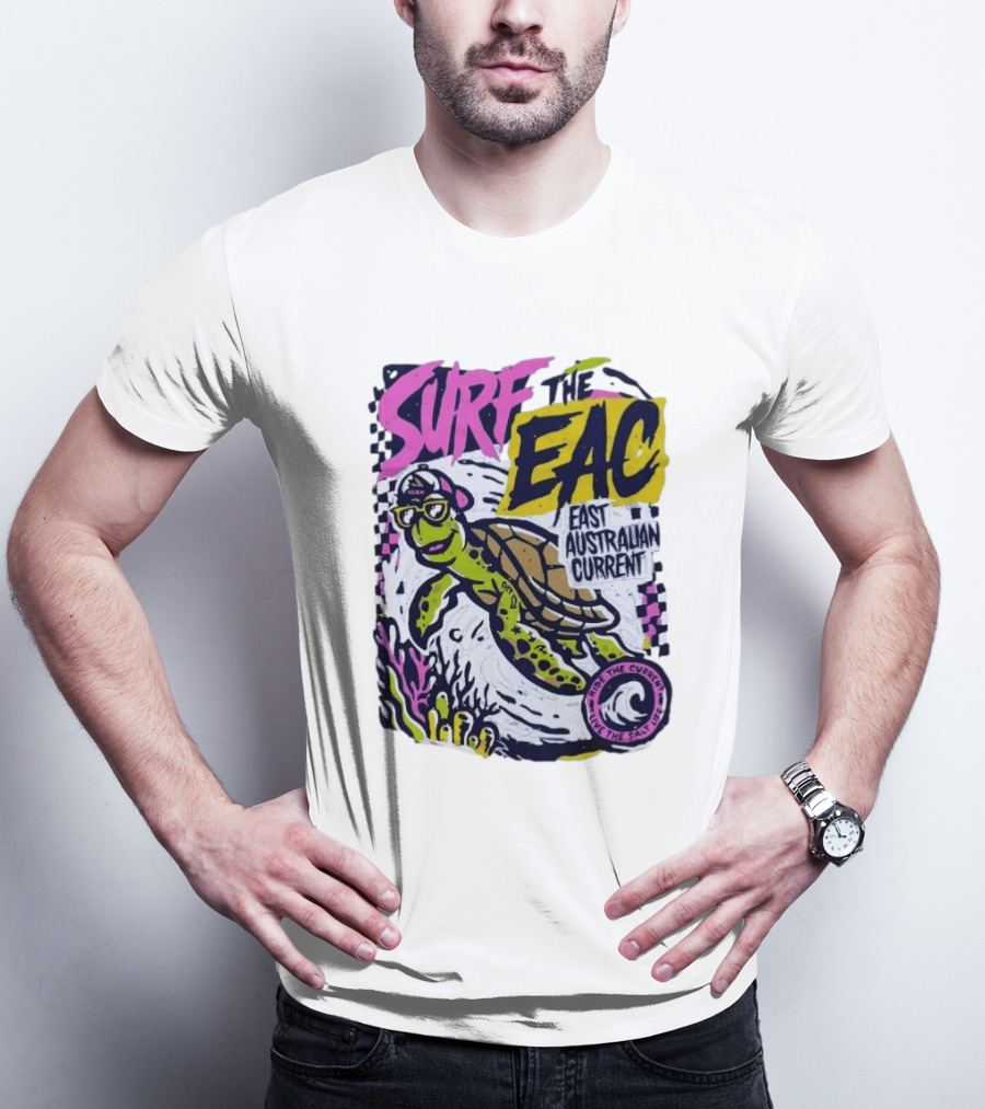 Surf The EAC East Australian Current Turtle Ride The Wave Feel The Salt Life T-Shirt