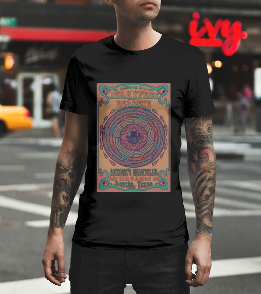 Riders Of Rohan Present 16th Annual Jerry Fest Deadeye Antone's Nightclub July 31st August 1st Austin Texas T-Shirt