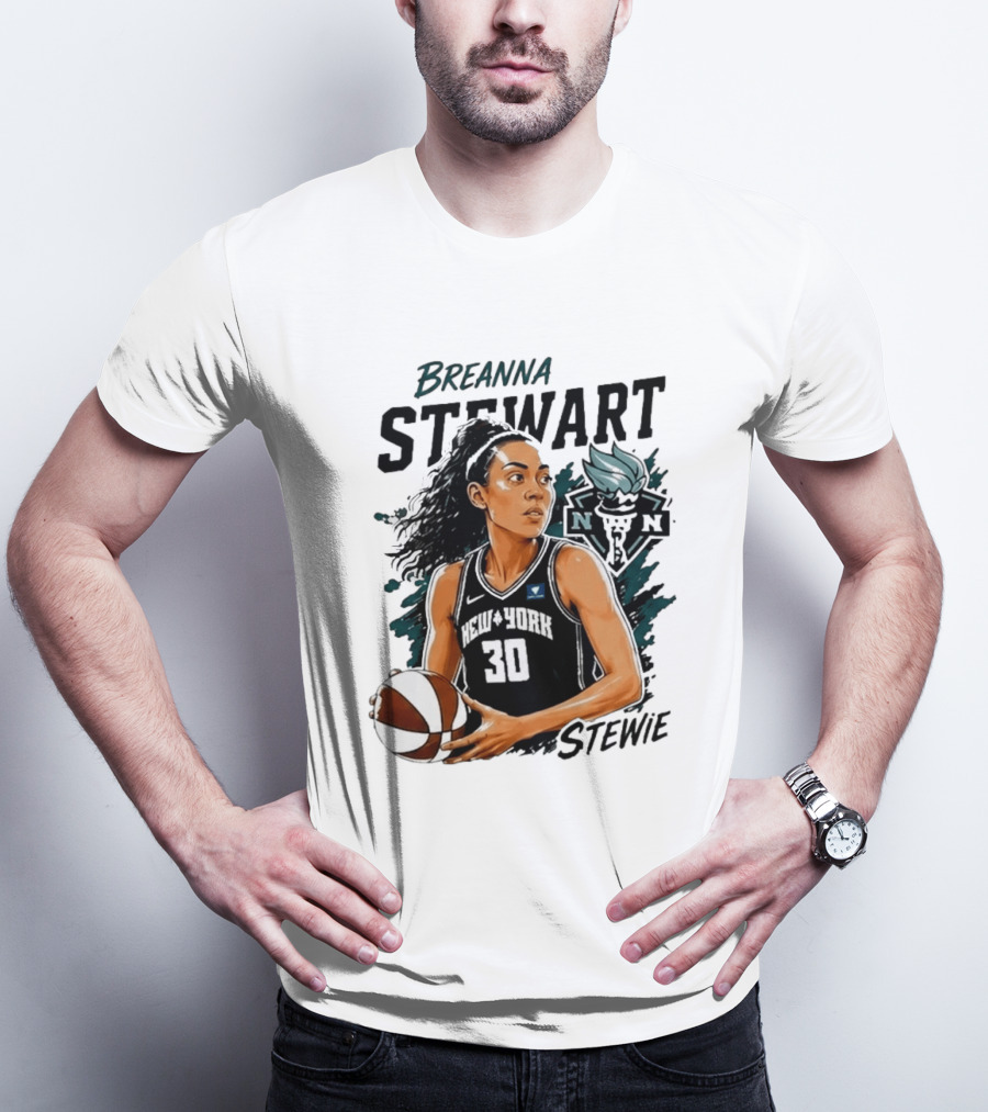 Breanna Stewart New York Liberty Stewie 30 Basketball Star T-Shirt