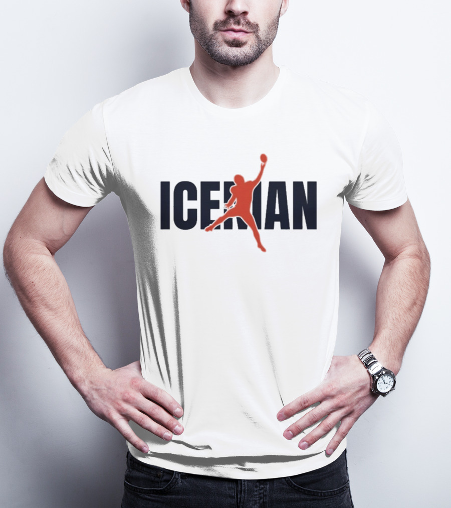 ICEMAN Basketball Silhouette Jumping Pose T-Shirt