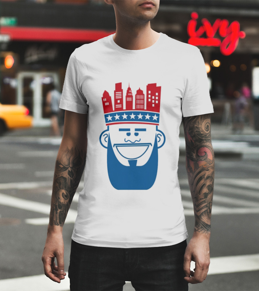 Lebron James Philadelphia 76ers Philly King Skyline Crown T-Shirt