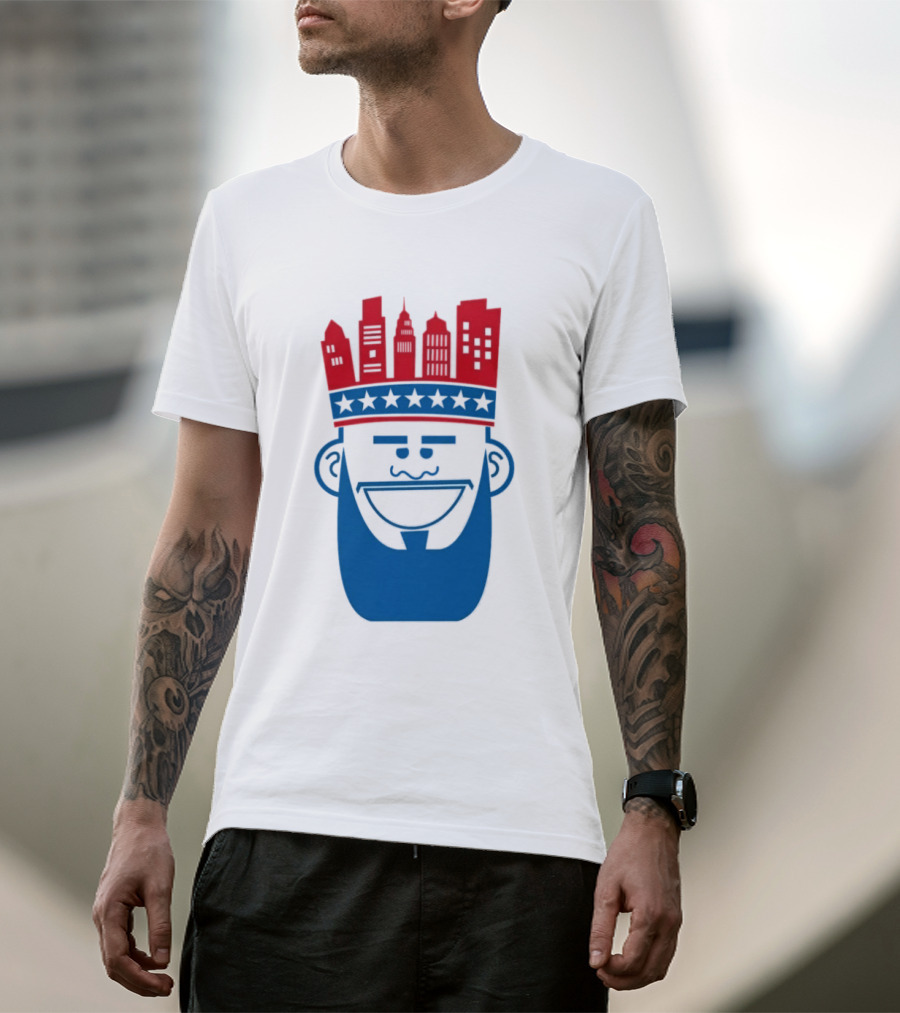 Lebron James Philadelphia 76ers Philly King Skyline Crown T-Shirt