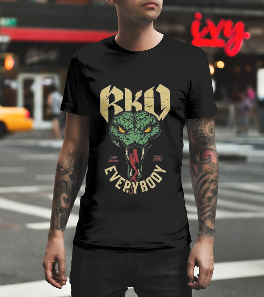 Randy Orton RKO Viper Outta Nowhere Everybody Since 2002 T-Shirt