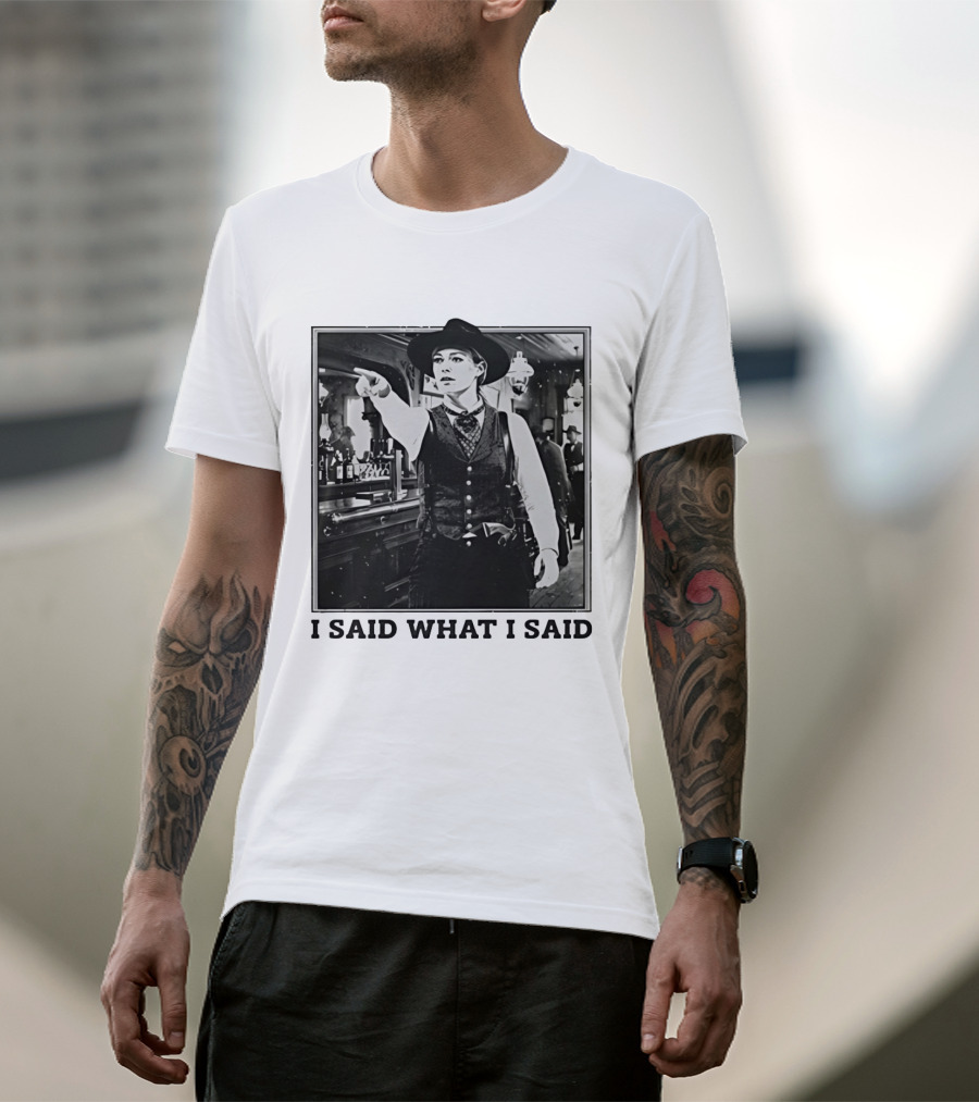Sophie Cunningham Cowgirl I Said What I Said Indiana Fever T-Shirt