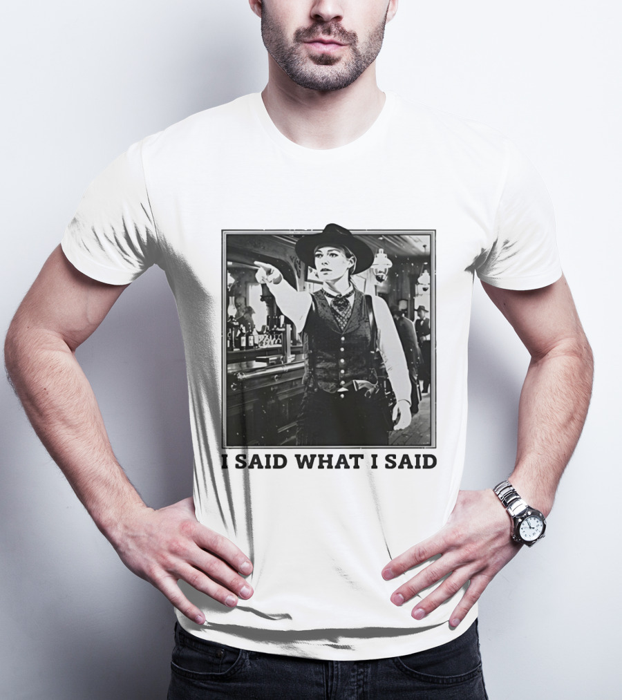 Sophie Cunningham Cowgirl I Said What I Said Indiana Fever T-Shirt
