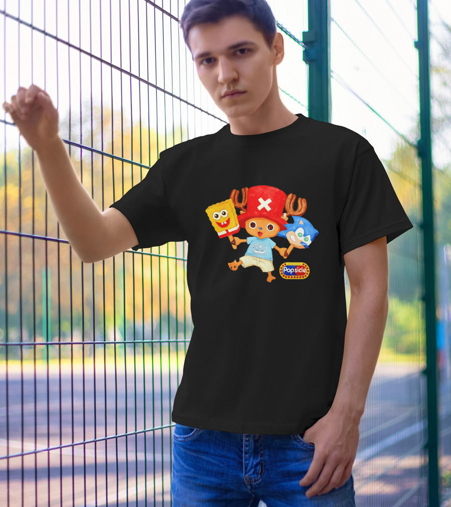 Chopper Popsicle SpongeBob Sonic T-Shirt