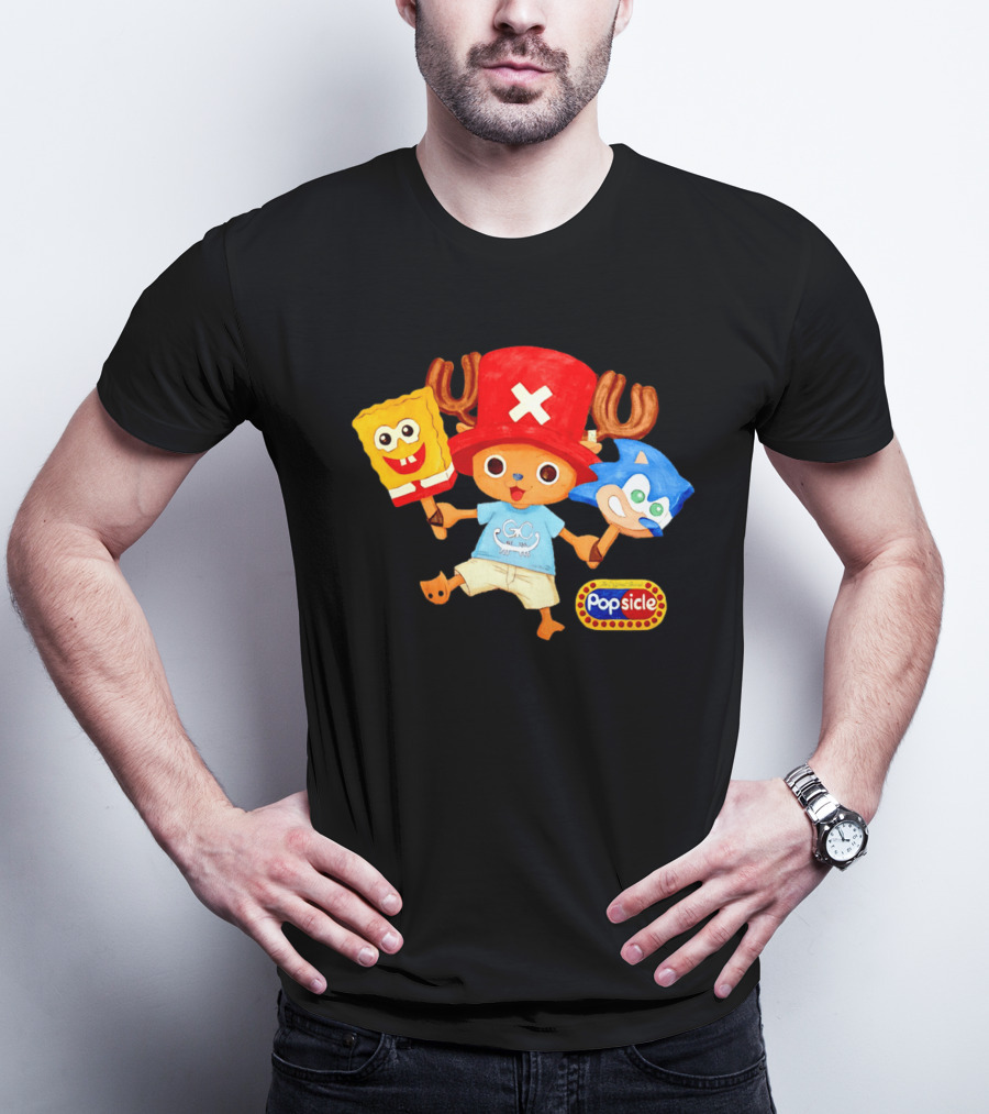 Chopper Popsicle SpongeBob Sonic T-Shirt