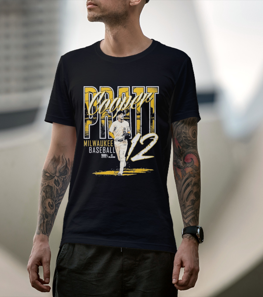 Cooper Pratt Milwaukee Baseball 12 Player Name T-Shirt