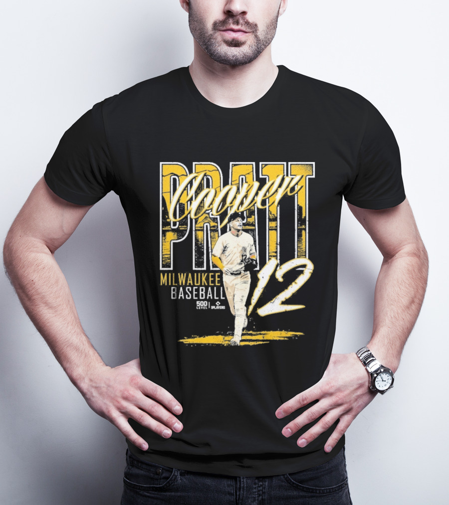 Cooper Pratt Milwaukee Baseball 12 Player Name T-Shirt