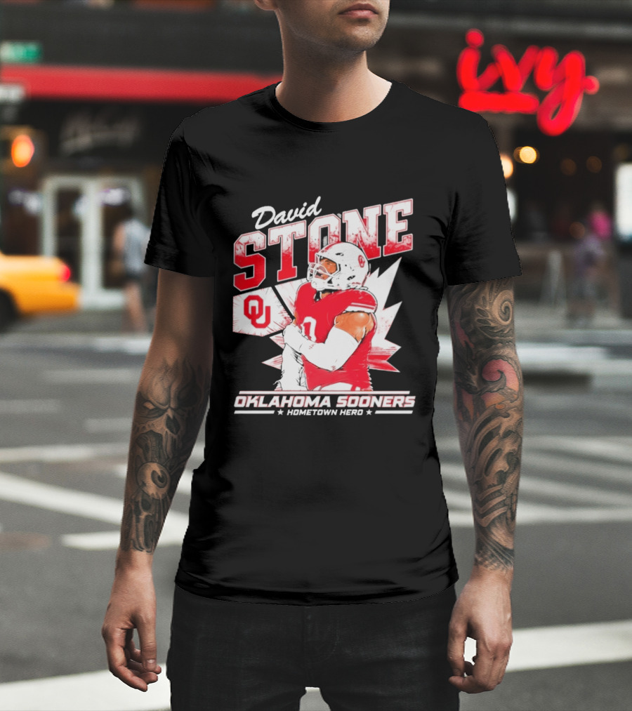 David Stone Oklahoma Sooners Hometown Hero OU Football Star T-Shirt