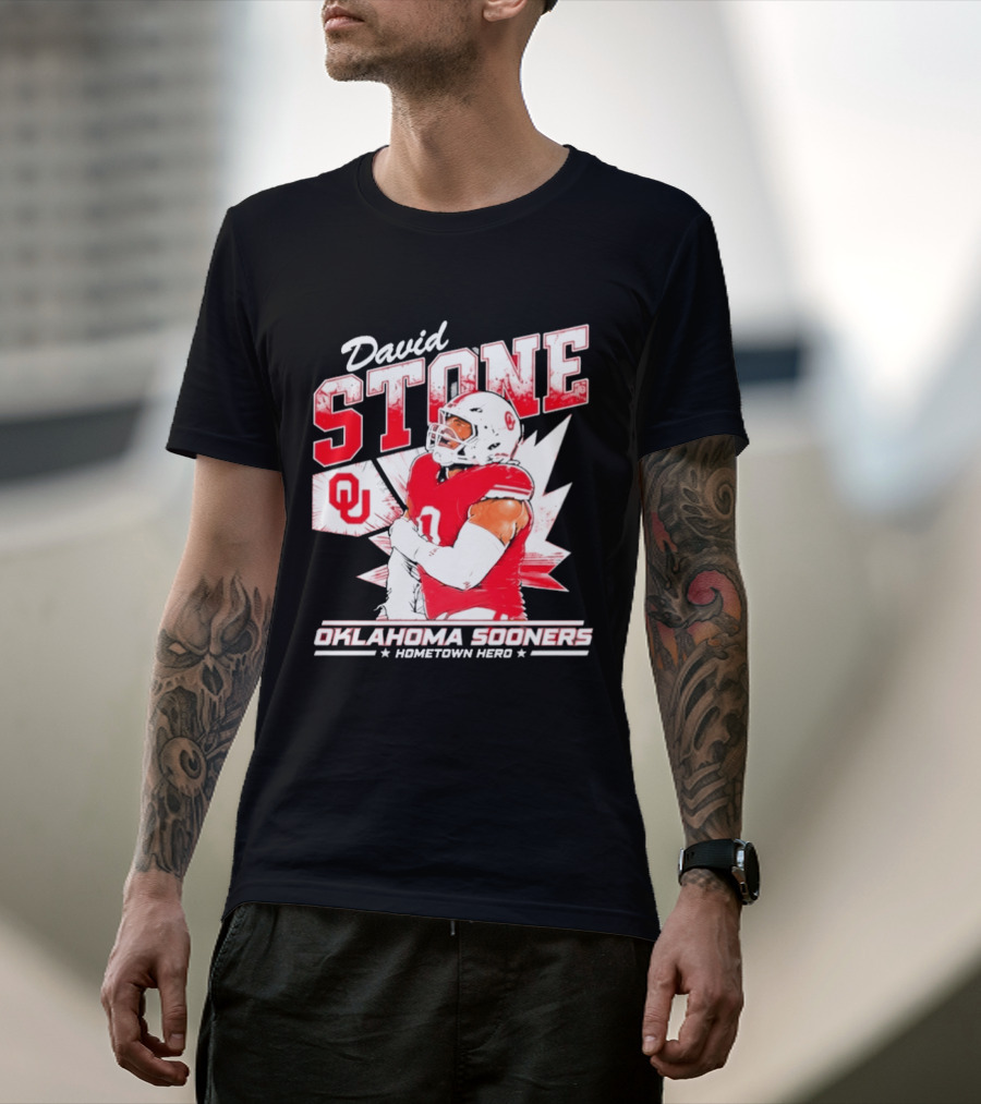David Stone Oklahoma Sooners Hometown Hero OU Football Star T-Shirt
